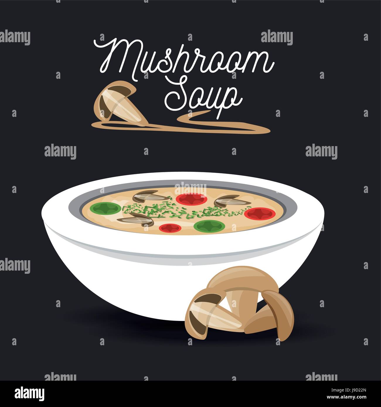 Delicious dishes menu soup Stock Vector Images - Alamy