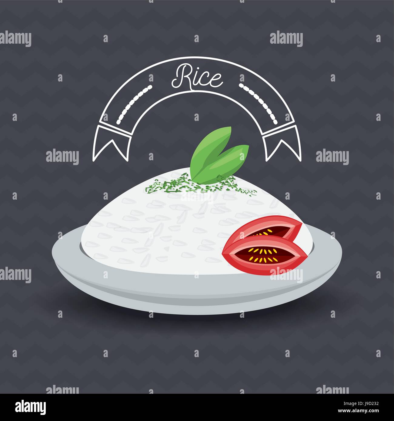 delicious rice dish menu restaurant Stock Vector Image & Art - Alamy