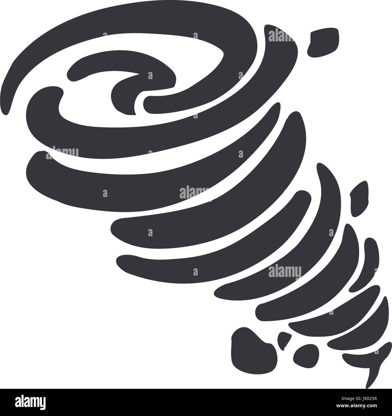 powerful tornado and danger weather Stock Vector Image & Art - Alamy