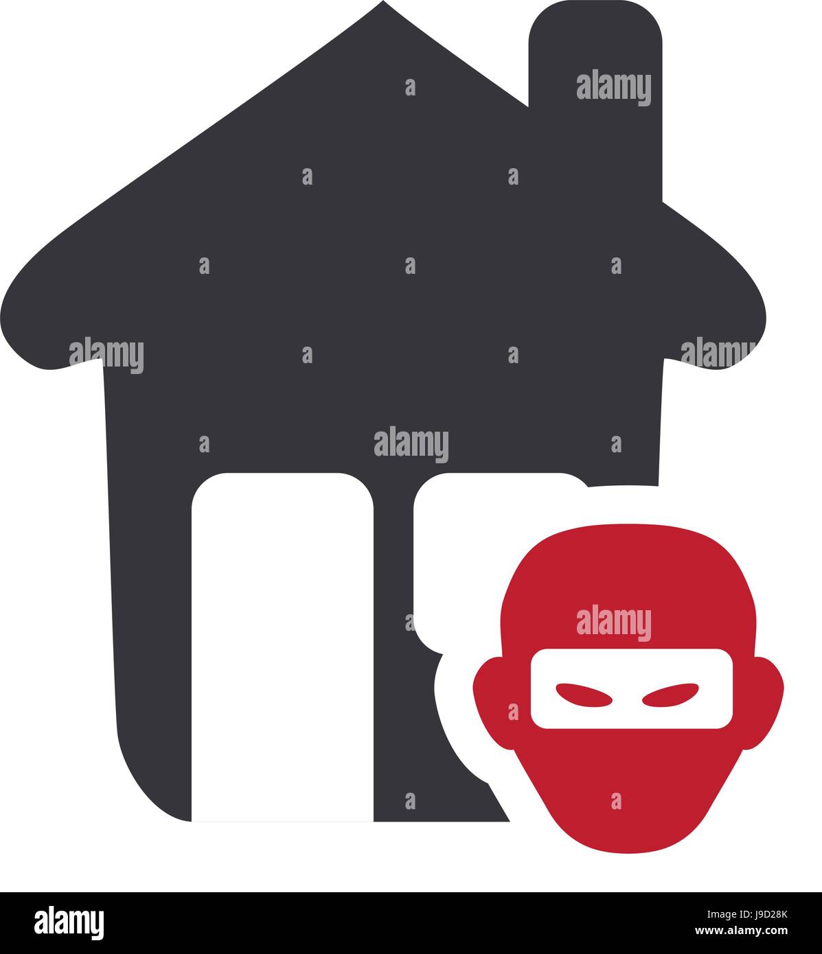 house with thief danger symbol Stock Vector Image & Art - Alamy