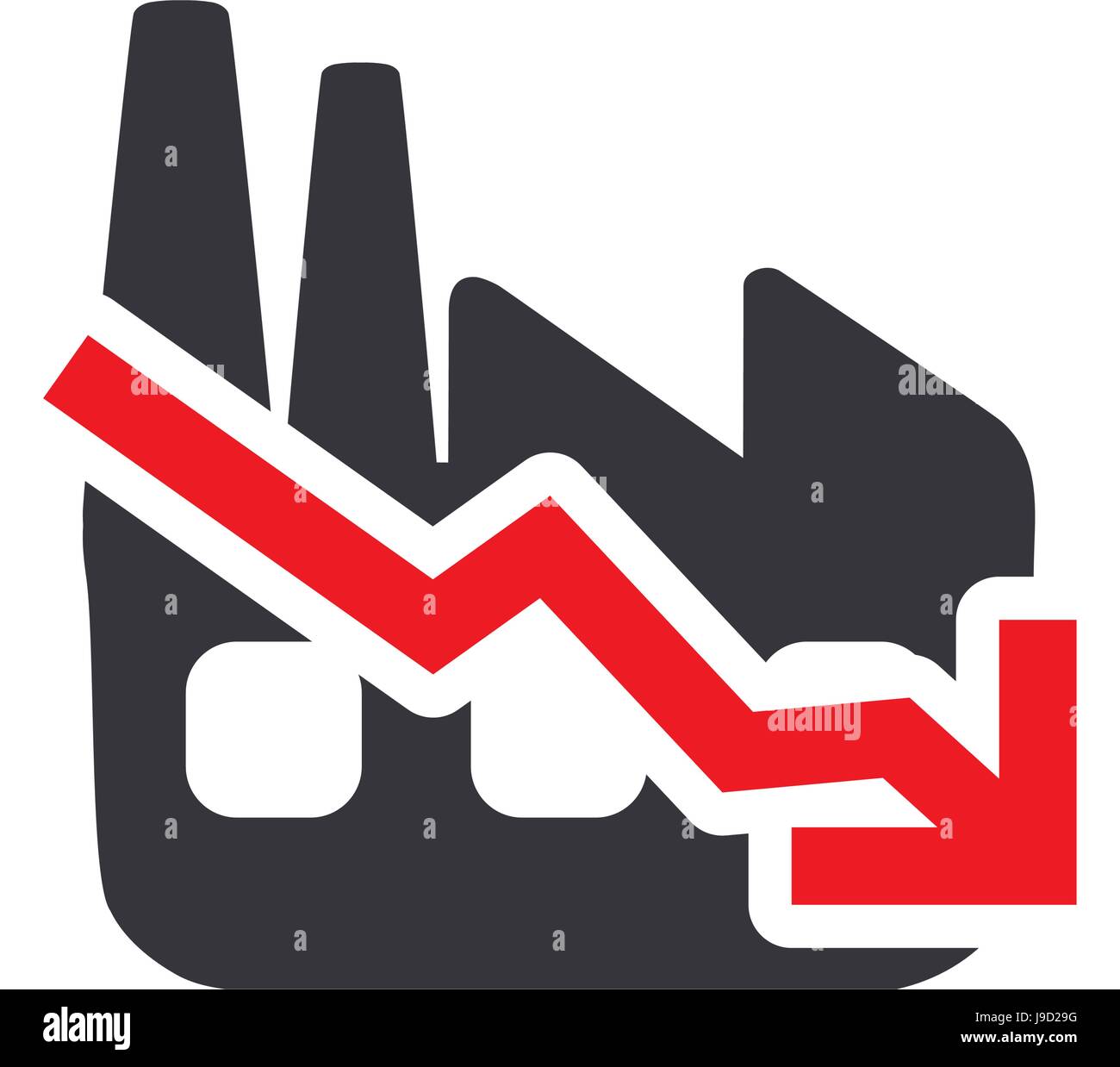 factory with low production statements Stock Vector Image & Art - Alamy