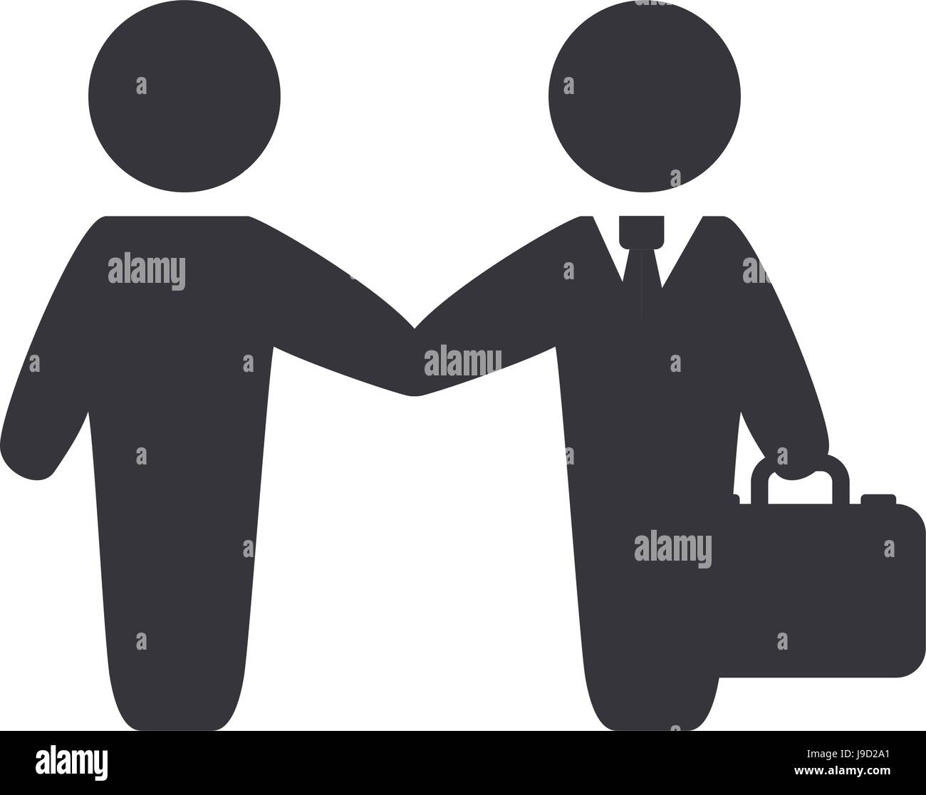 businessmen with suit and briefcase Stock Vector Image & Art - Alamy