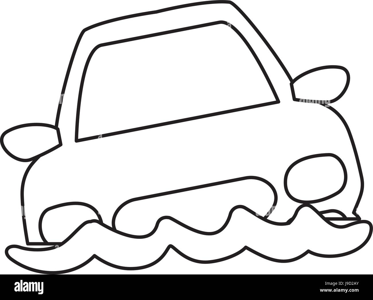 Water flooded car line hi-res stock photography and images - Alamy