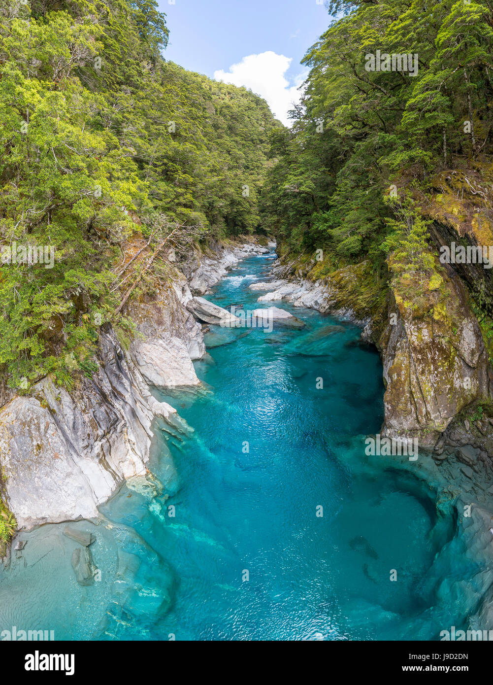 Blue Pools Rock Basin, Makarora River, Turquoise Crystal Water, Wanaka ...