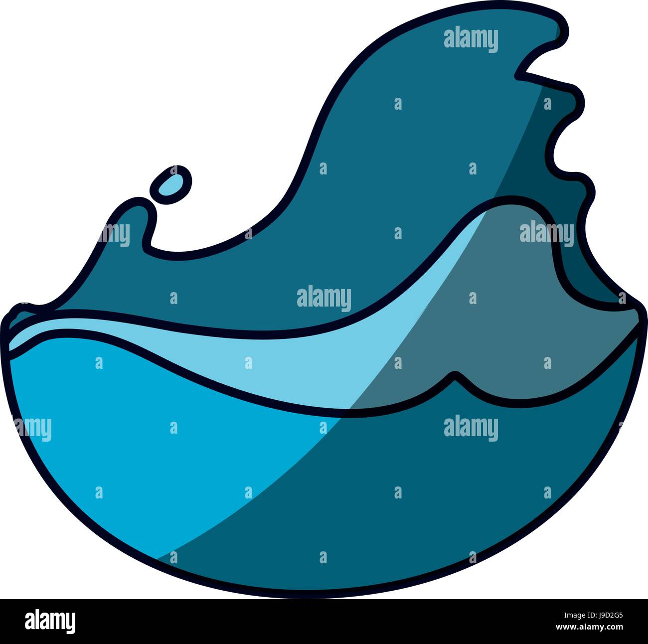 fresh cold water with waves Stock Vector Image & Art - Alamy