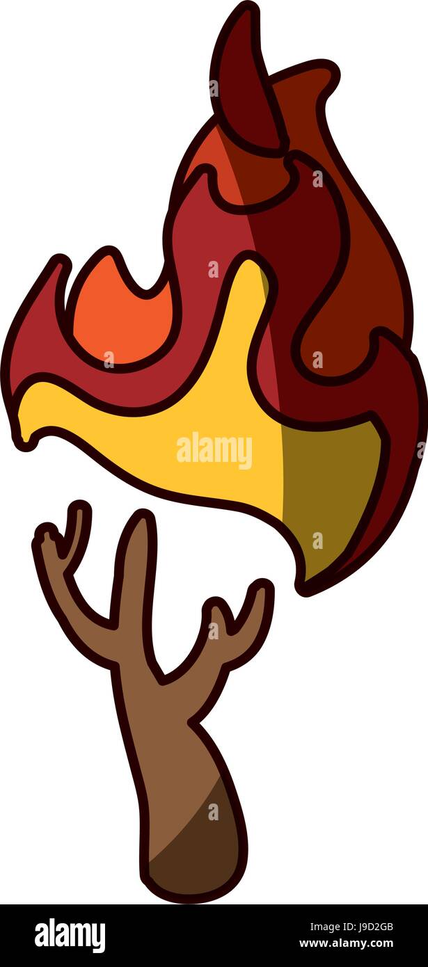 stick fire and natural warm Stock Vector Image & Art - Alamy