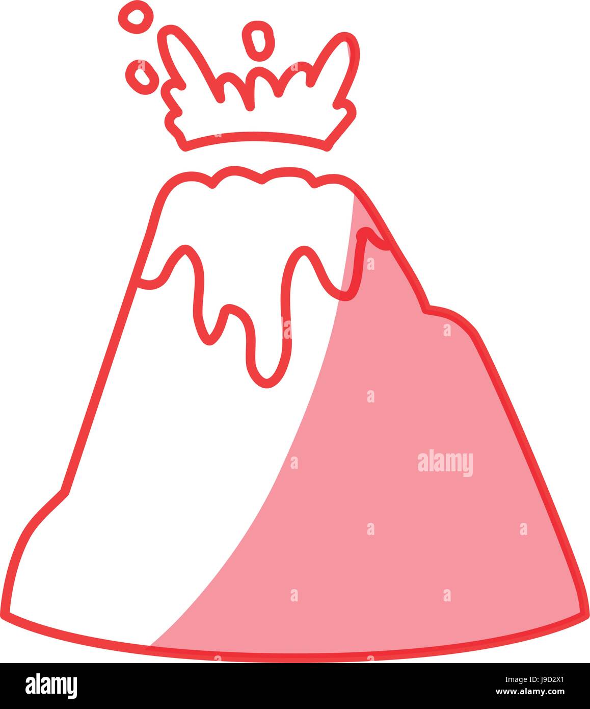 Volcanic rock silhouette Stock Vector Images - Alamy