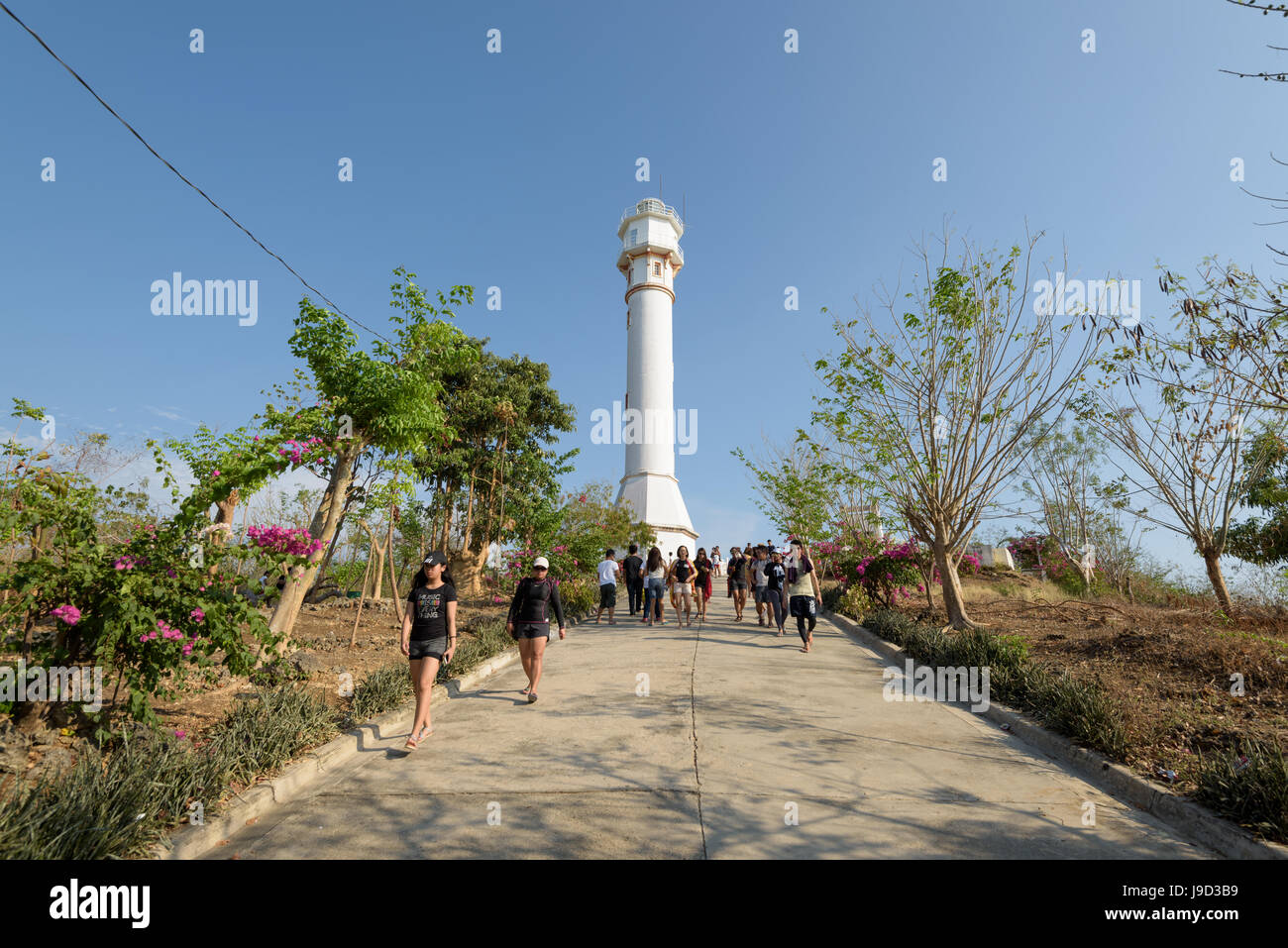 Pangasinan, Philippines - April 13, 2017: Visitors at Cape Bolinao ...