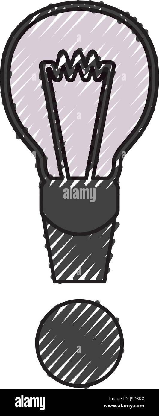 Light bulb exclamation mark icon hi-res stock photography and images ...
