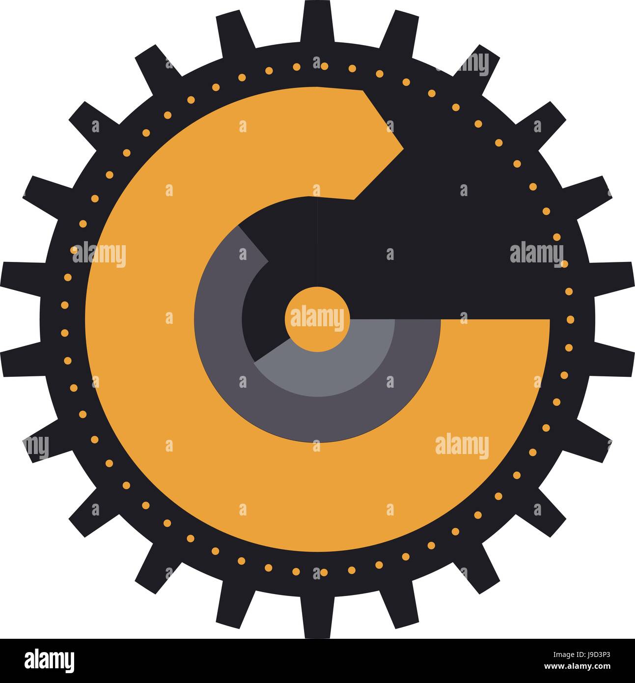 gear wheel rotation Stock Vector Image & Art - Alamy