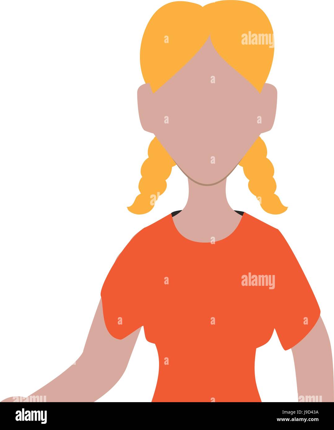 Anonymous girl model Stock Vector Images - Alamy