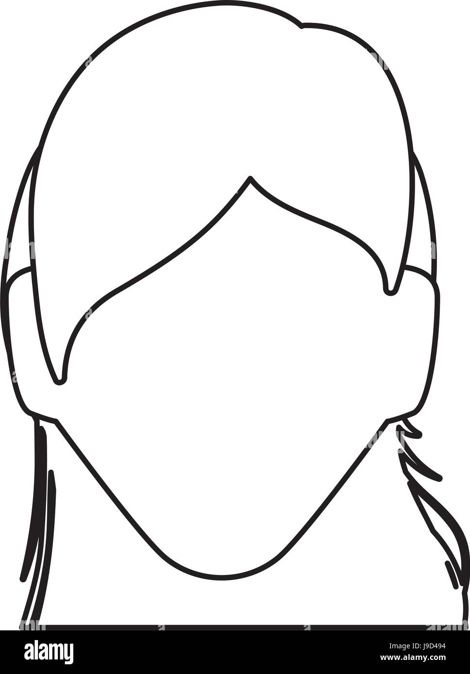 Abstract faceless woman icon image hi-res stock photography and images ...