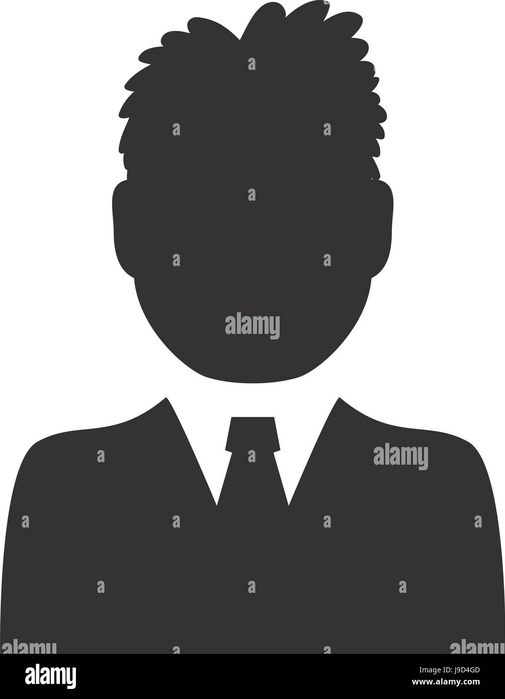 Elegant businessman black avatar Stock Vector Images - Alamy