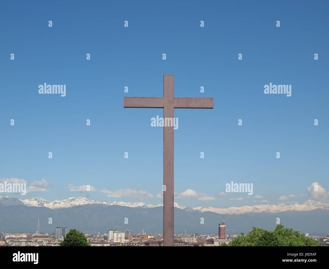 cross, christian, christianity, wooden, hills, pictogram, symbol ...