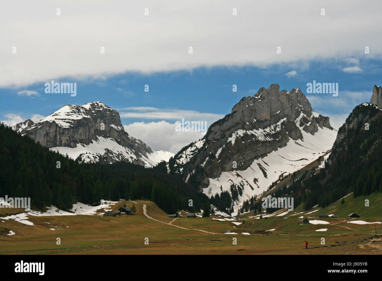 hike, go hiking, ramble, switzerland, background of mountains, alp ...