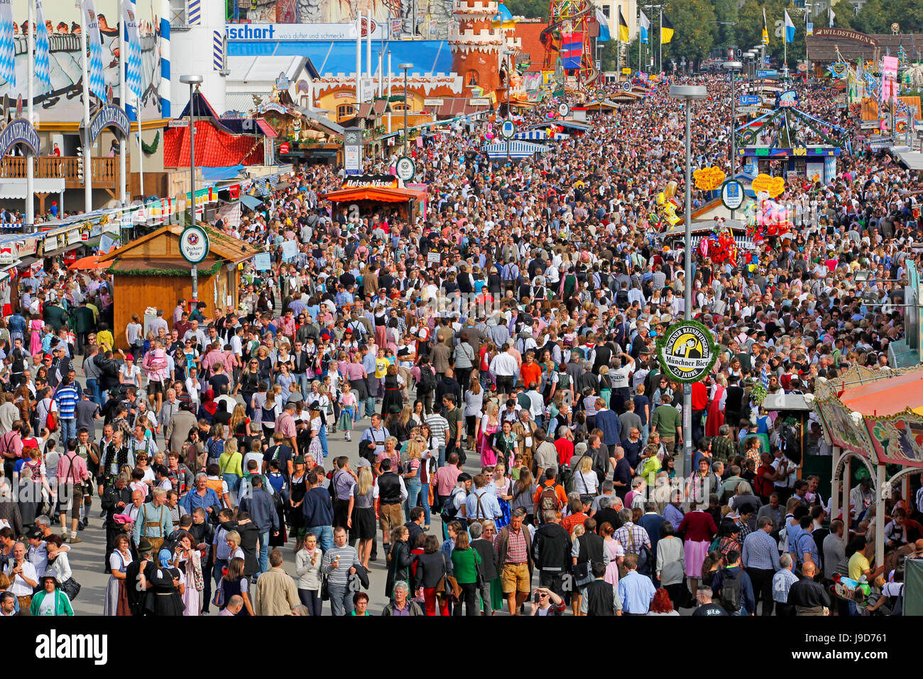 Oktoberfest, Munich, Upper Bavaria, Bavaria, Germany, Europe Stock ...