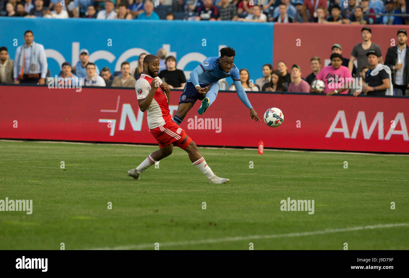 New York, United States. 31st May, 2017. Rodney Wallace (23) of NYC FC ...