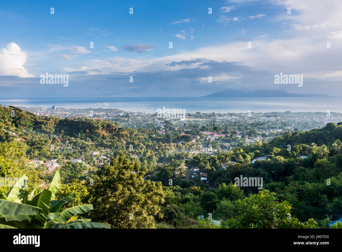 View over Dili, capital of East Timor, Southeast Asia, Asia Stock Photo ...