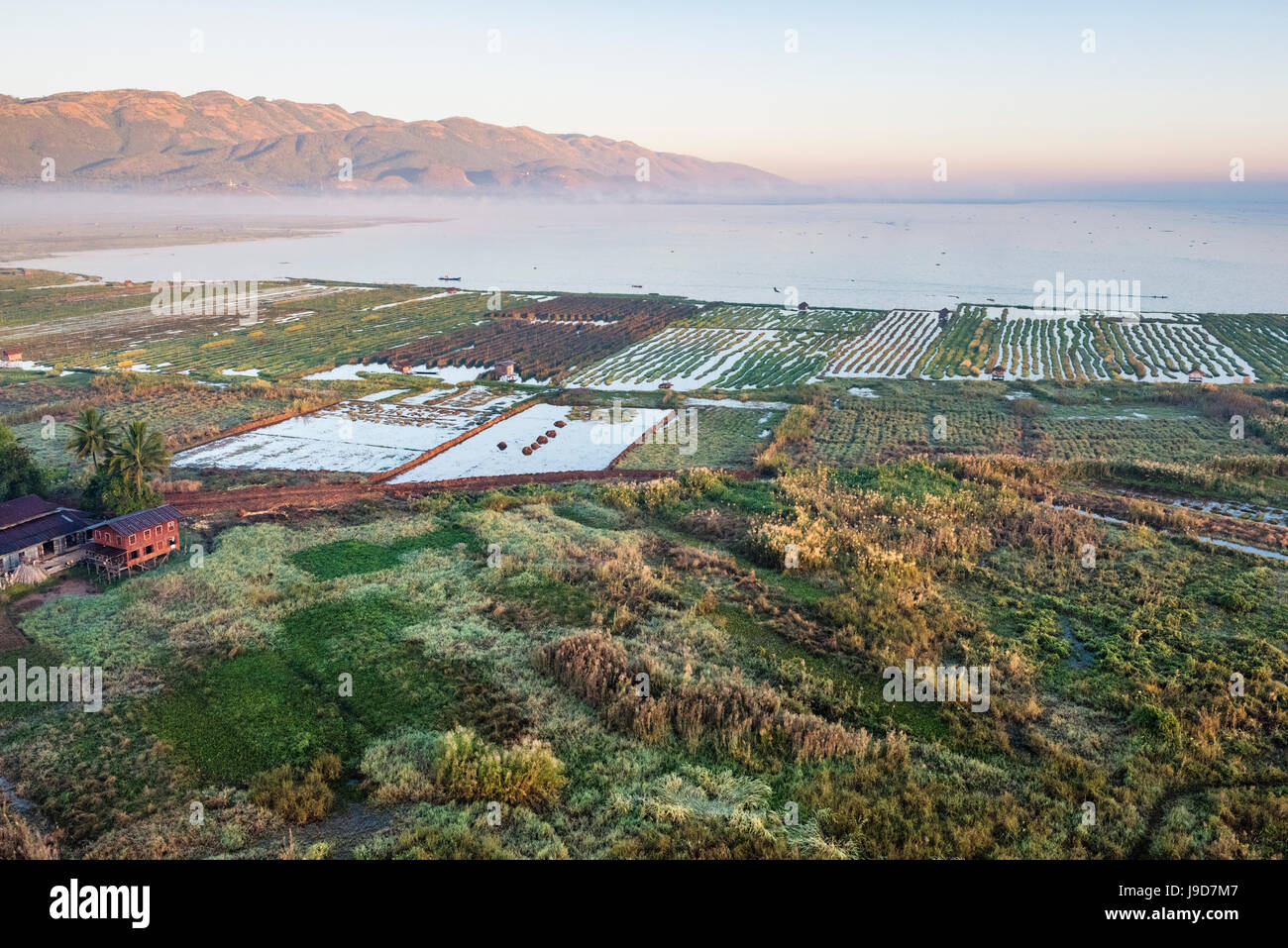 Inle lake myanmar aerial hi-res stock photography and images - Alamy