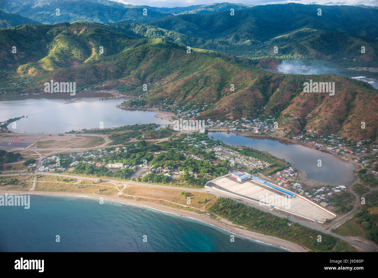 Aerial of Dili, East Timor, Southeast Asia, Asia Stock Photo - Alamy