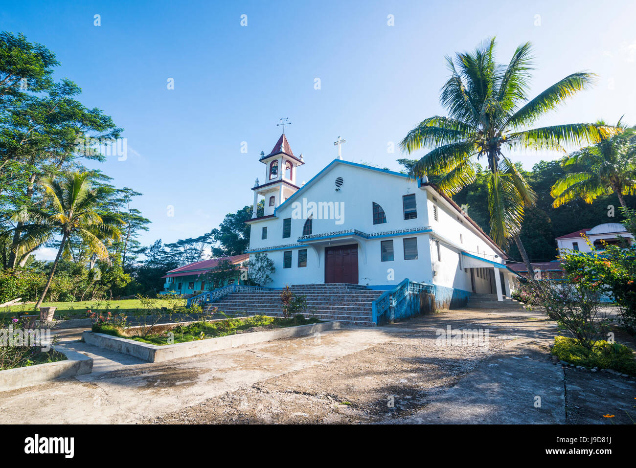 Catholic church, Aileu, East Timor, Southeast Asia, Asia Stock Photo ...