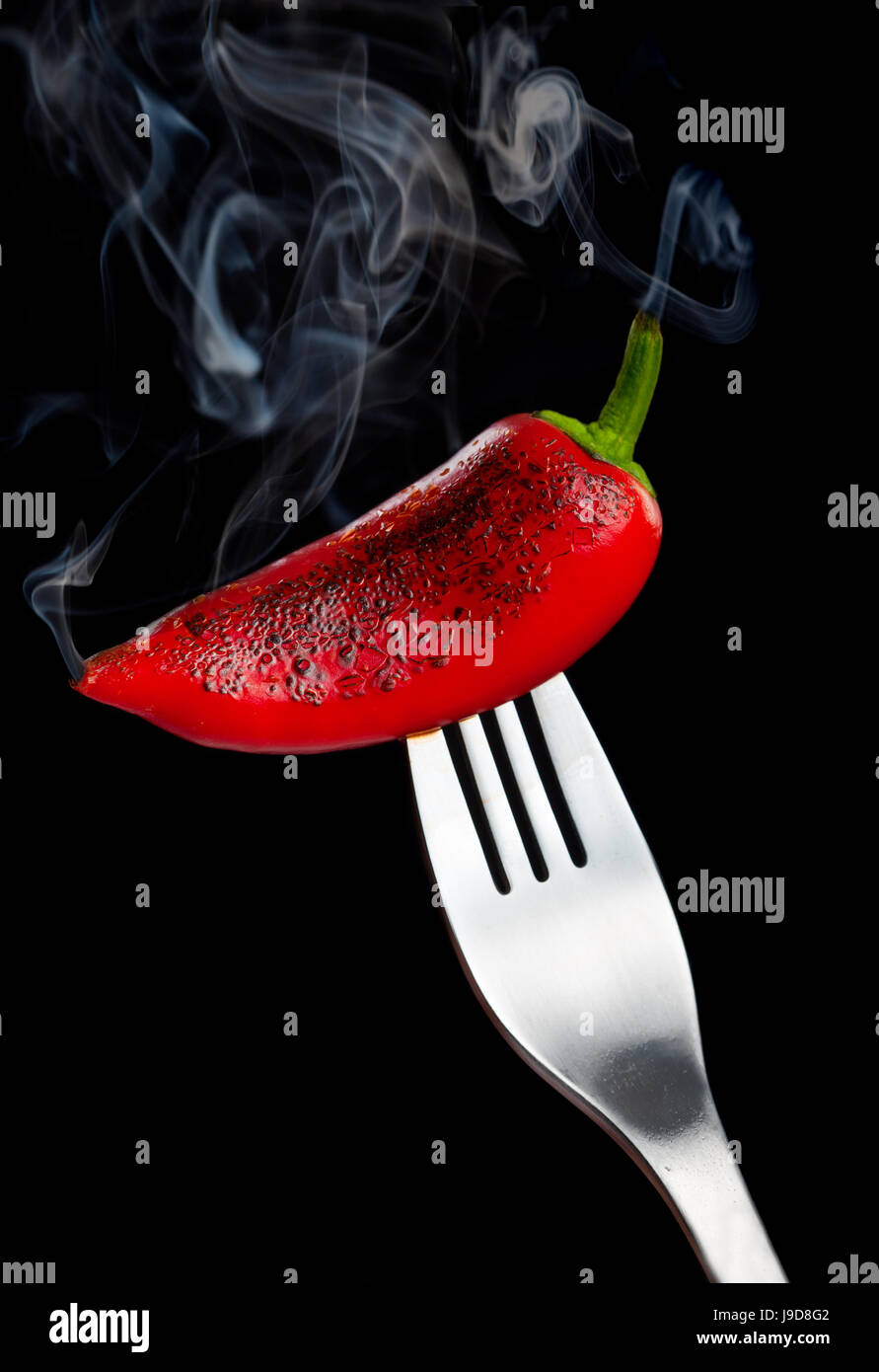 pepper, vegetable, spicy, smoke, smoking, smokes, fume, food, aliment ...
