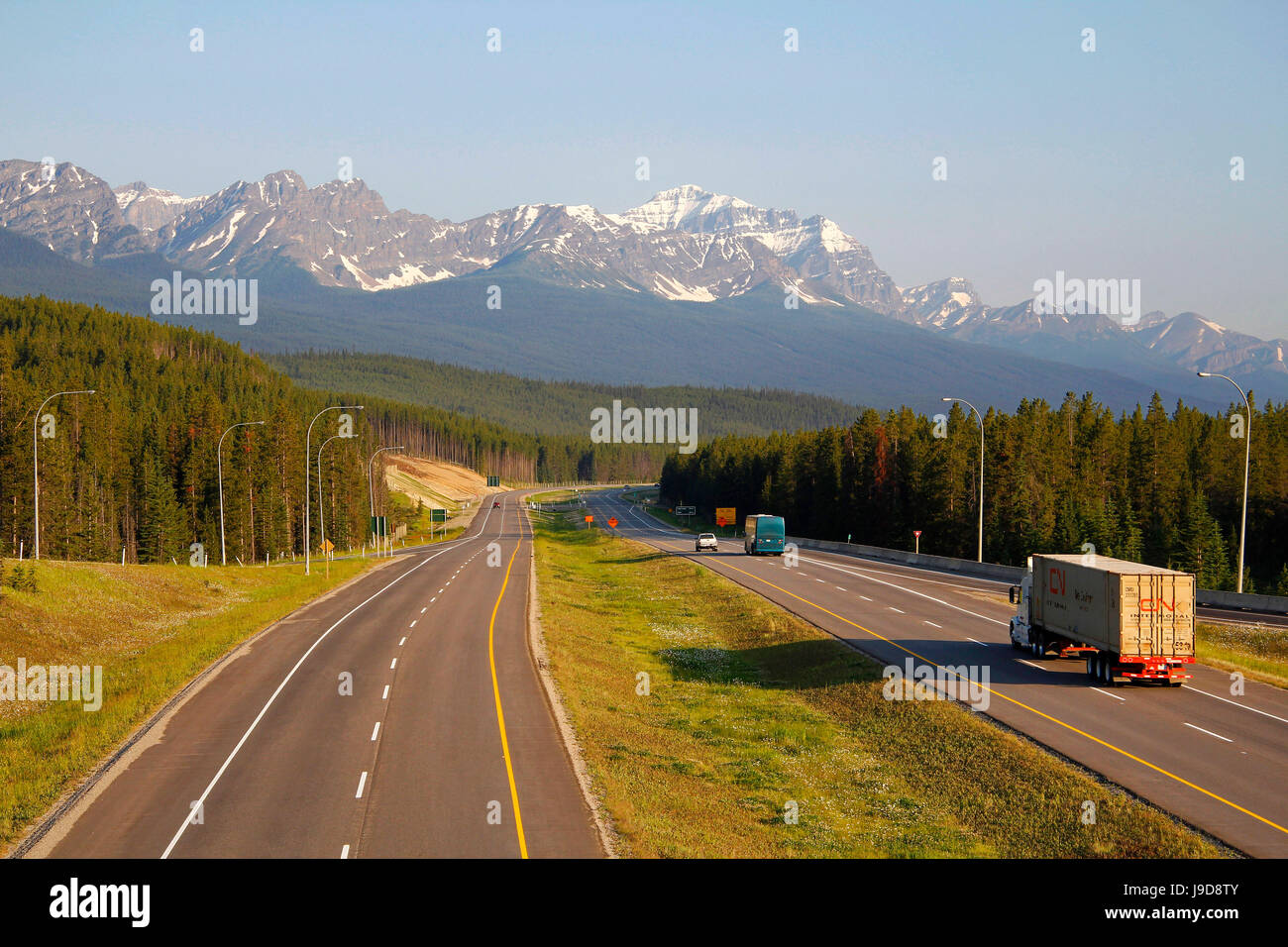Transcanada highway near lake louise hi-res stock photography and ...
