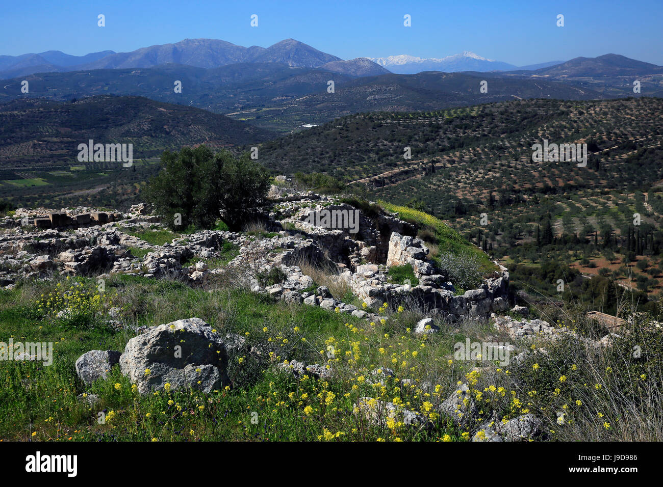 The ruins of the ancient city of Mycenae, UNESCO World Heritage Site ...