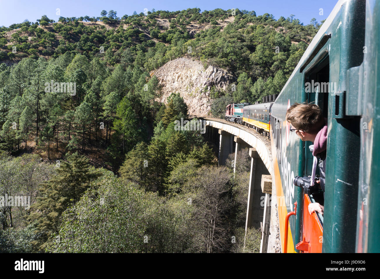 The El Chepe railway from Fuerte to Creel along the Copper Canyon ...