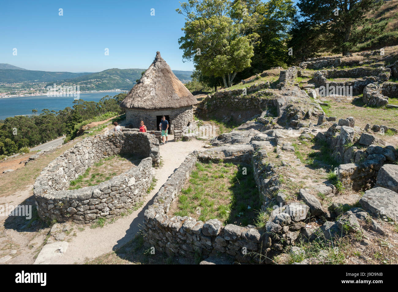 Celtic Castro of Santa Tegra, Pontevedra, Galicia, Spain, Europe Stock ...