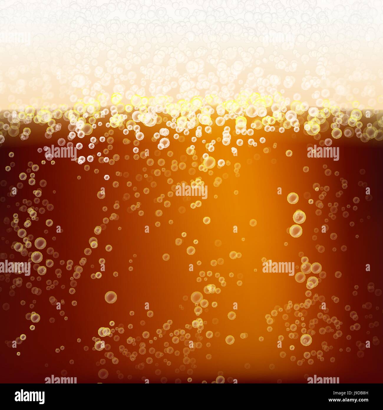 Beer Background Texture With Foam And Vubbles. Macro Of Frefreshing ...
