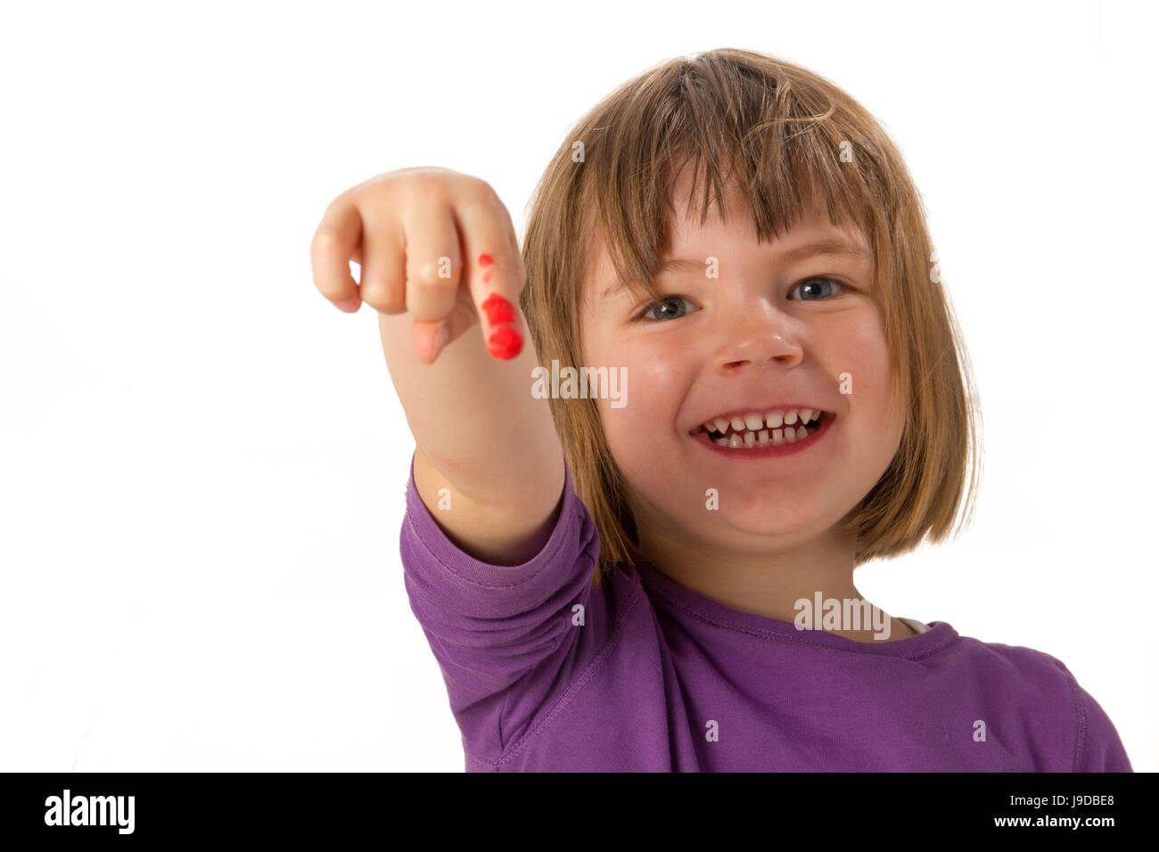 indicate, show, finger, colour, paint, creative, enthusiasm, amusement ...