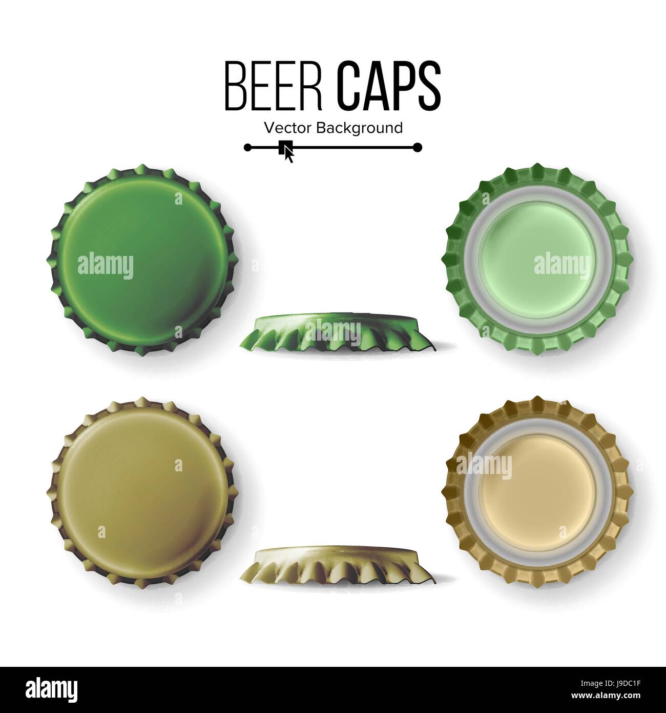 Set fresh bottle caps hi-res stock photography and images - Alamy