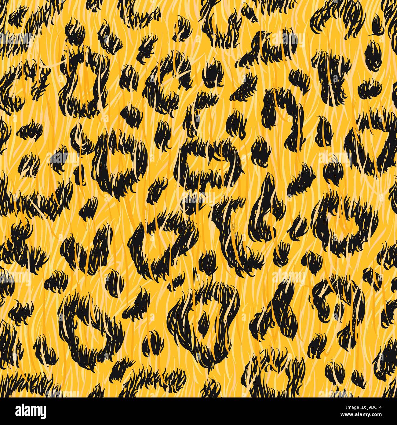 Bright realistic exotic leopard skin seamless pattern Stock Vector ...
