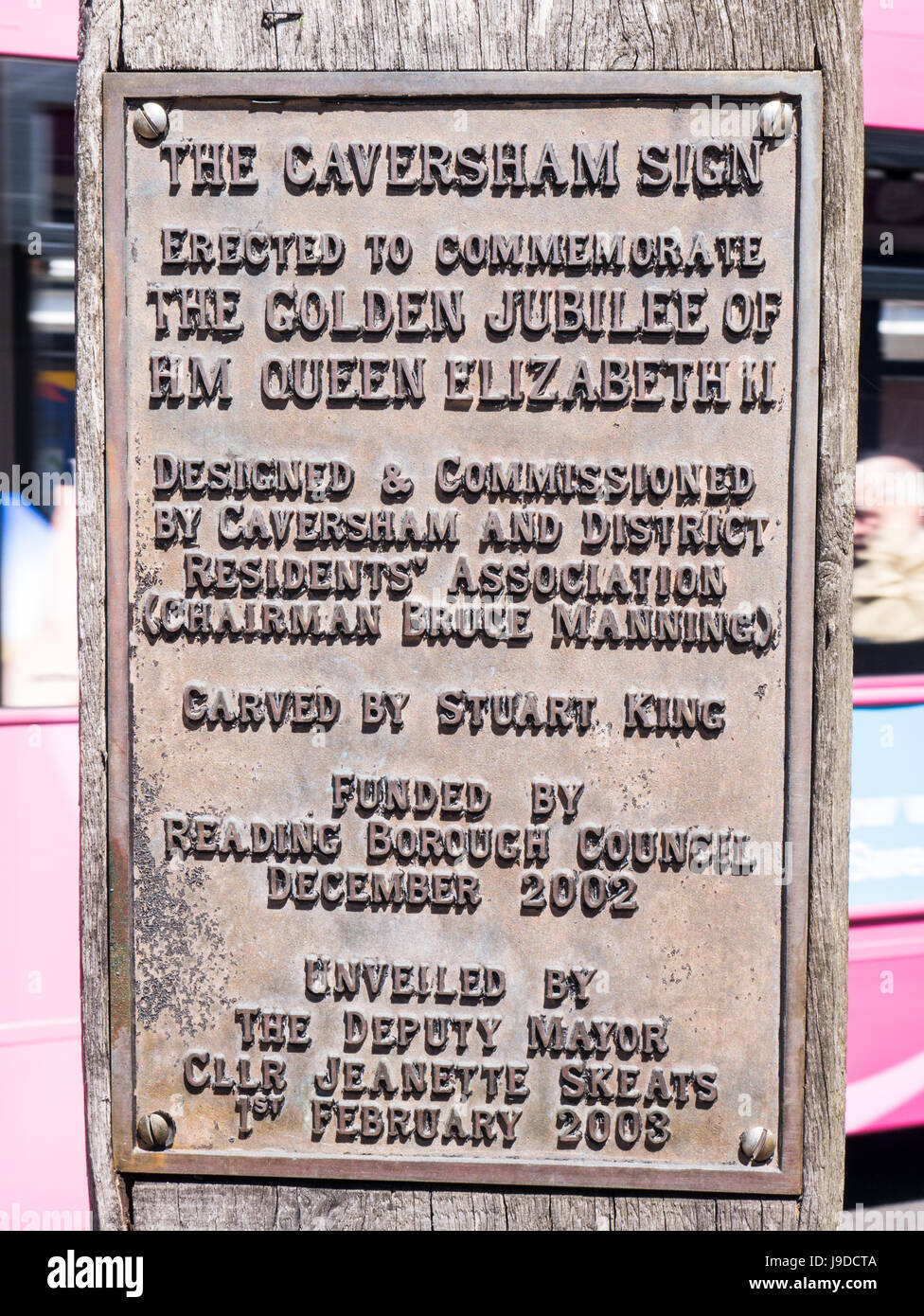 Caversham Sign, Caversham, Reading, Berkshire, England Stock Photo - Alamy