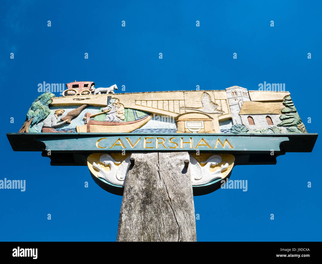 Caversham Sign, Caversham, Reading, Berkshire, England Stock Photo - Alamy
