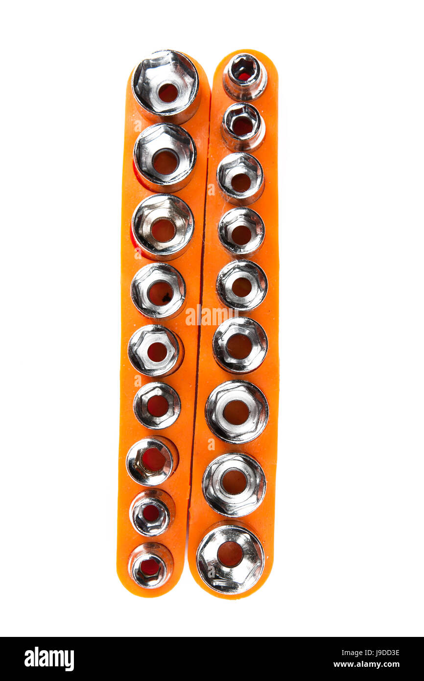 isolated, industry, metal, shape, nut, set, design, shaping, formation ...