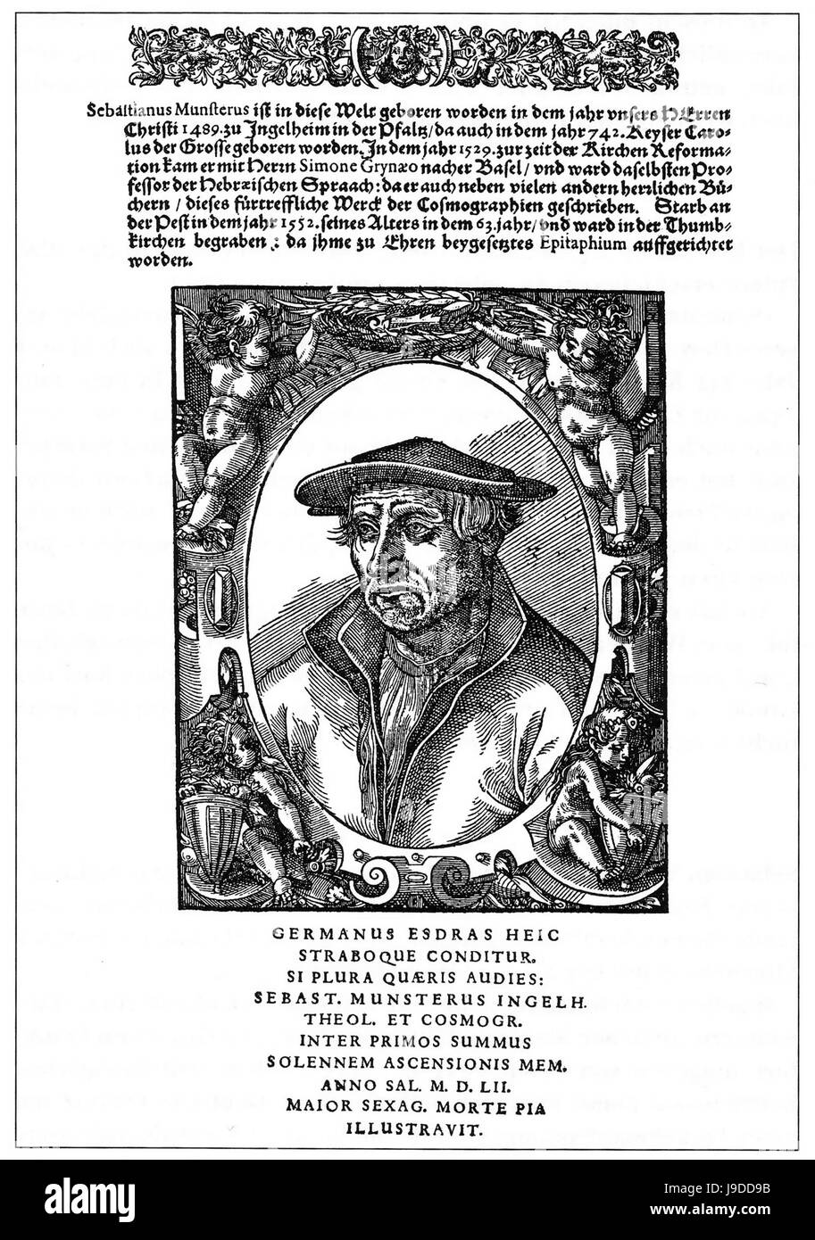 SEBASTIAN MÜNSTER (1488-1552). German cartographer. Engraving from the ...