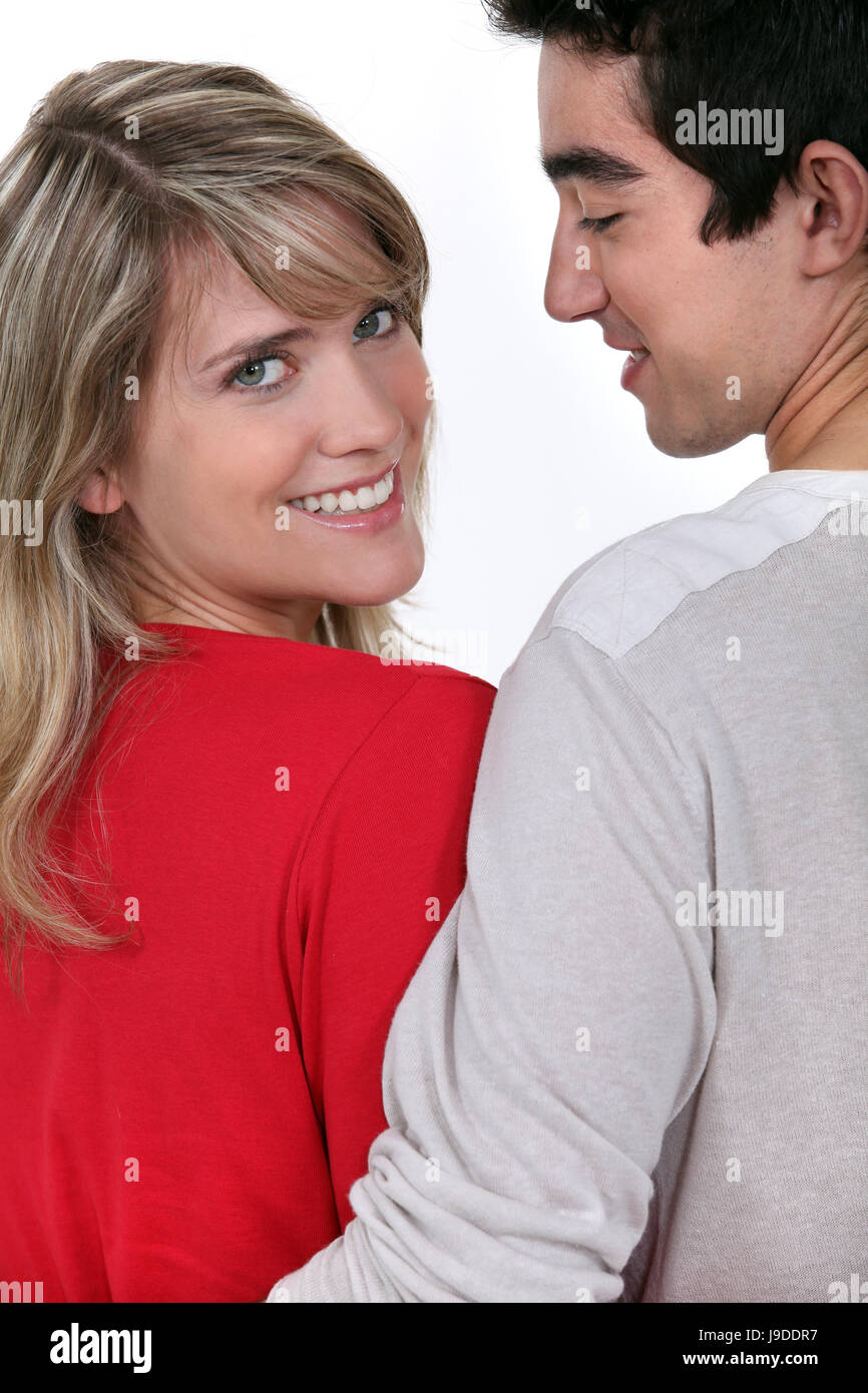 gesture, affection, shirt, affectionate, supported, arm, beauty, head ...