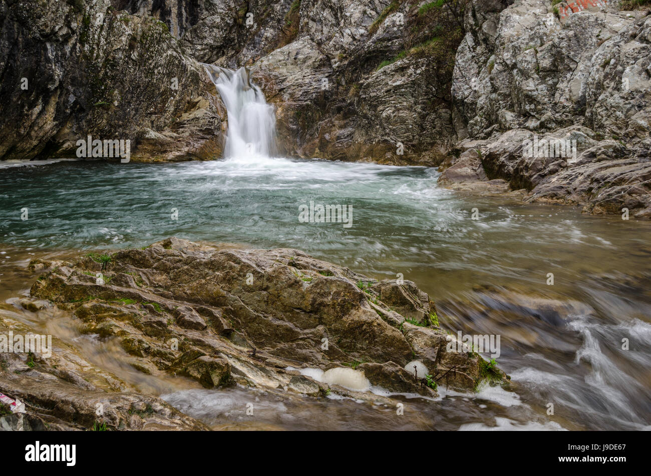 Waterfall from ravine Stock Photo - Alamy