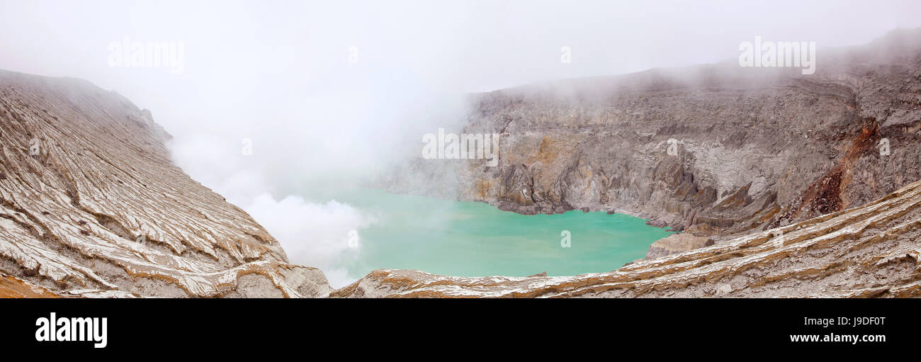 indonesia, crater, fresh water, lake, inland water, water, vulcan ...