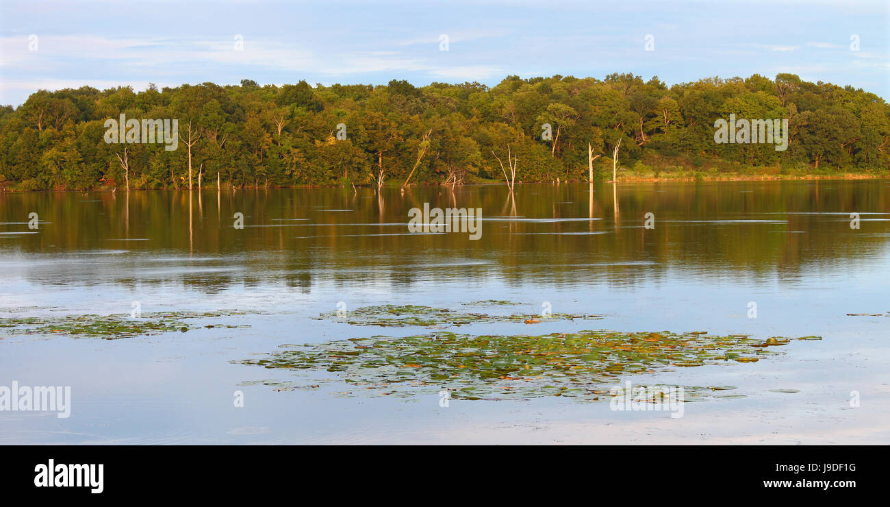 sunset, evening, fresh water, lake, inland water, water, county ...