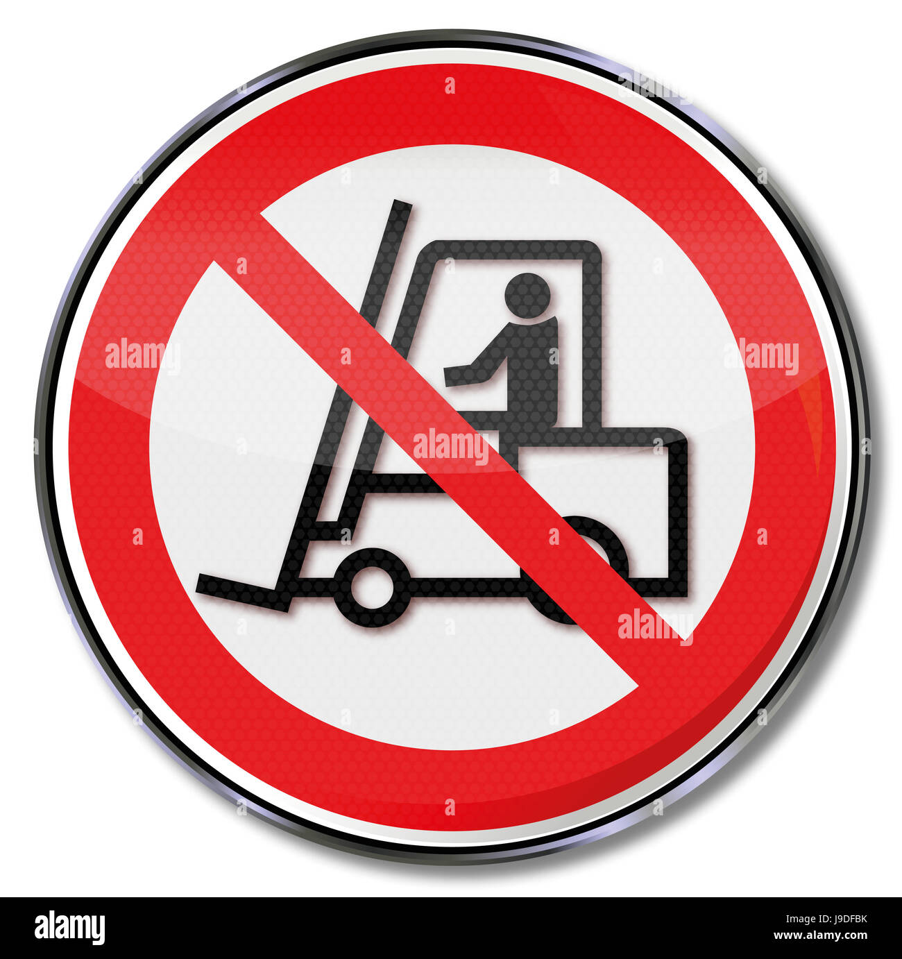 Forklift warning pictogram hi-res stock photography and images - Alamy