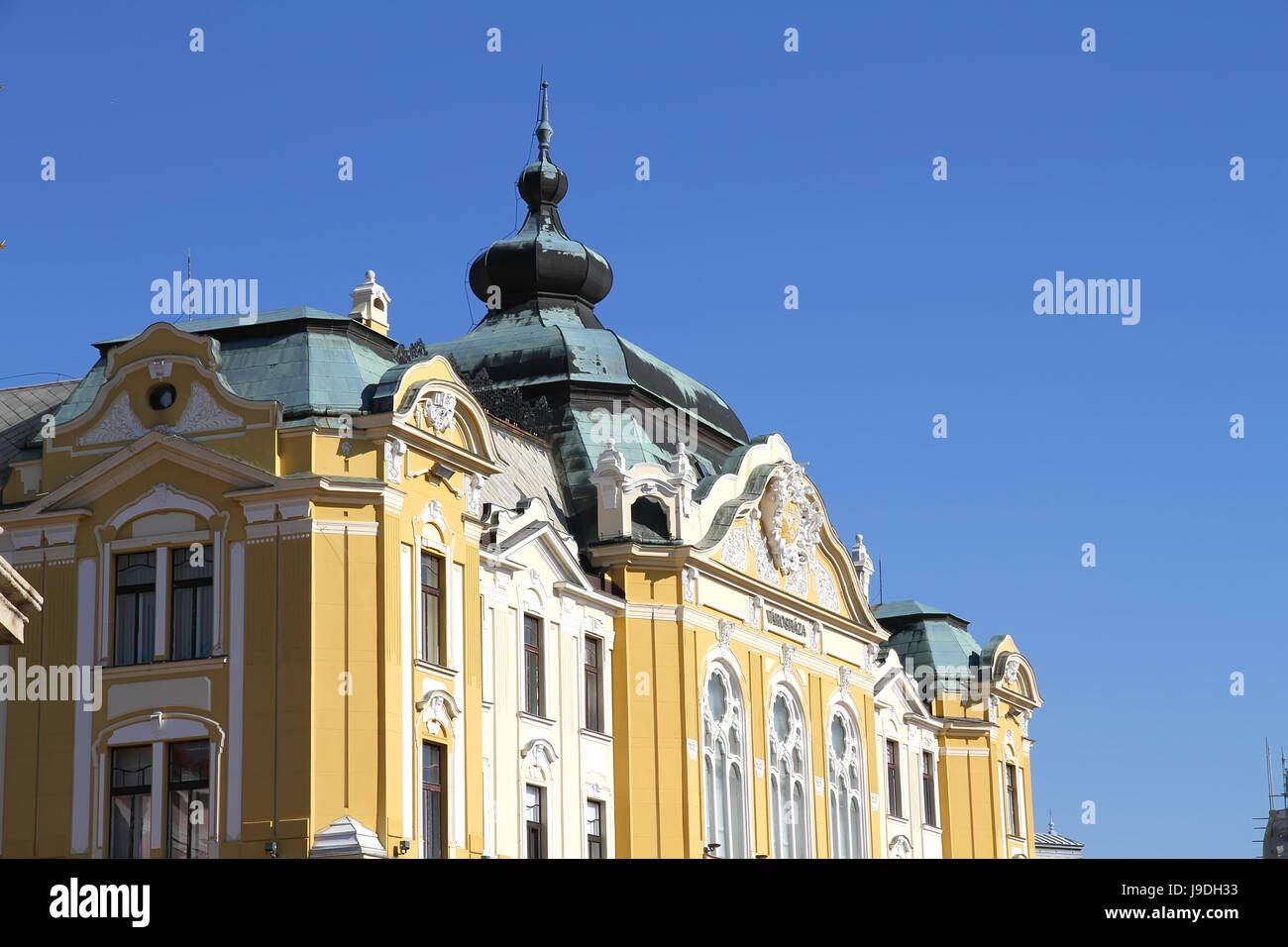 blue, house, building, city, town, europe, sightseeing, south, style of ...