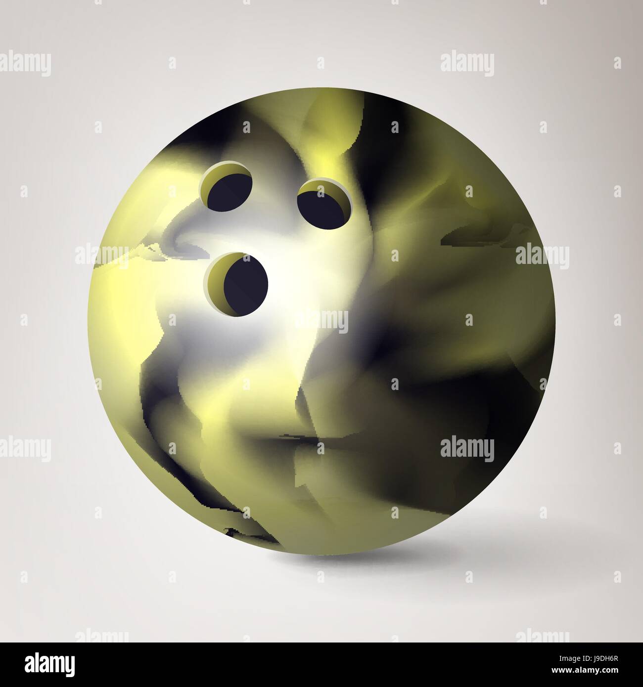 Bowling Ball Vector. 3D Realistic Illustration. Glossy, Shiny And Clean ...