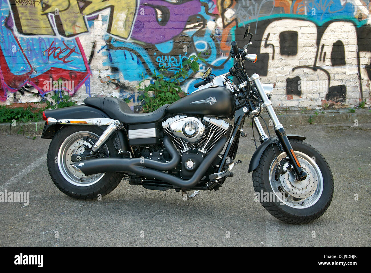 Harley Davidson FXDF Fat Bob Motorcycle Stock Photo - Alamy