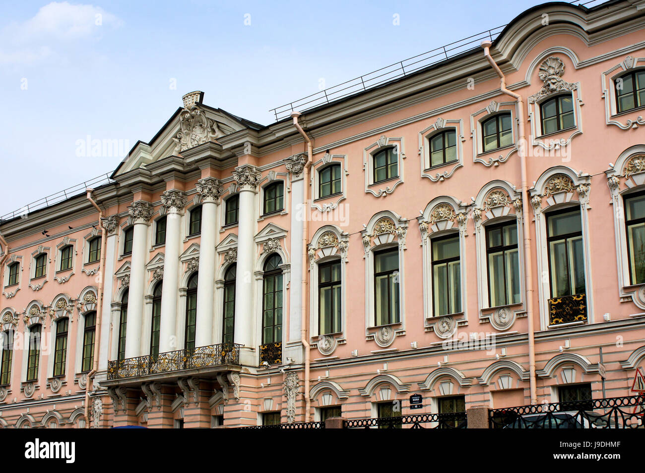 historical, baroque, palace, russia, historical, baroque, balcony ...