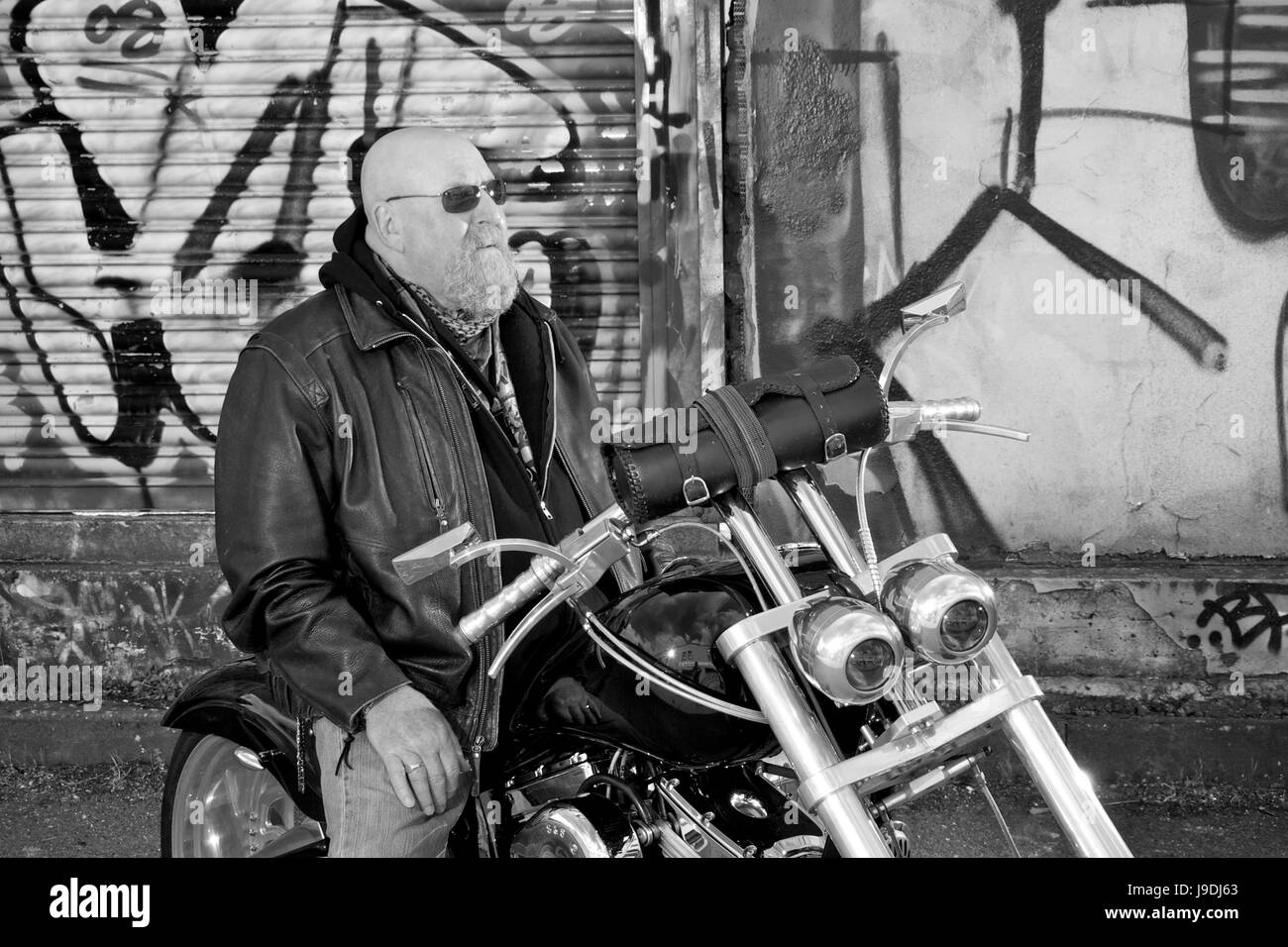 Black and white chopper Black and White Stock Photos & Images - Alamy