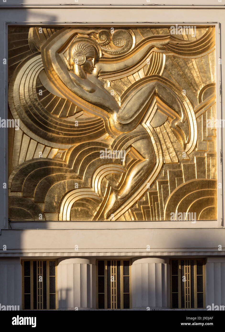 Maurice Pico's 1926 art deco facade of the Folies Bergere, Paris ...