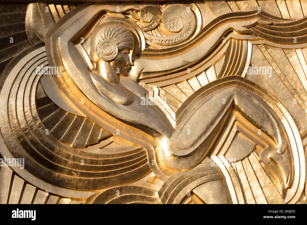 Maurice Pico's 1926 art deco facade of the Folies Bergere, Paris ...